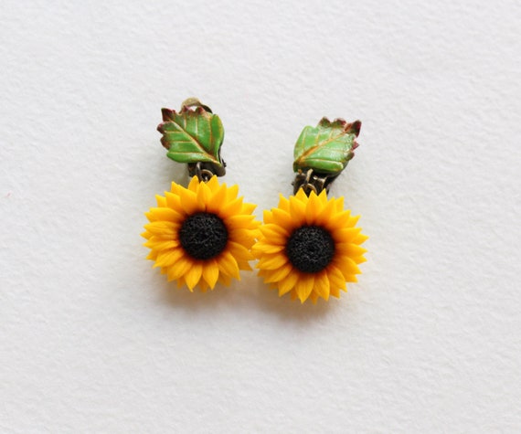 Etsy sunflower jewelry store