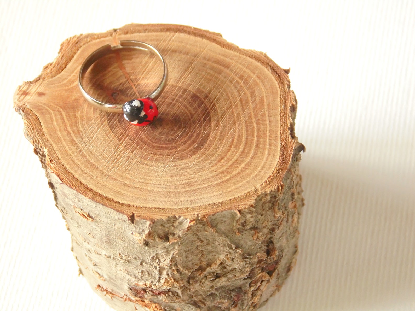 Ladybug Ring Simple Ladybug Polymer Clay Jewelry Ladybug - Etsy