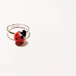 Ladybug Ring Simple Ladybug Polymer Clay Jewelry Ladybug Jewelry ...