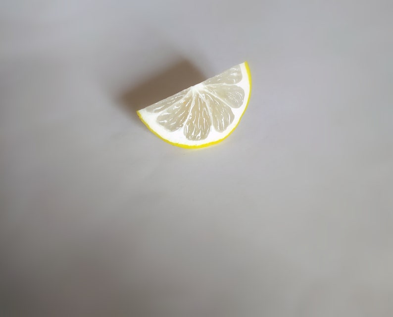 Lemon Slice Ring Lemon Ring Lemon Jewelry Polymer Clay Jewelry | Etsy