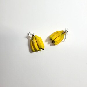 Banana Earrings Polymer Clay Tropical Jewelry - Etsy