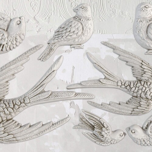 Bird Song IOD Decor Furniture Mould 6x10 Birdsong Iron Orchid - Etsy