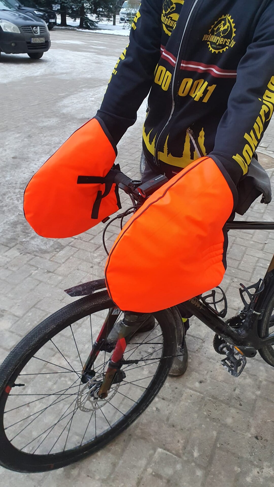 Drop Bar Gloves Orange - Etsy