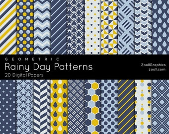 Lime Green And Gray Patterns 20 Digital Papers 12x12 | Etsy