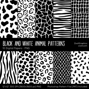 Black and White Digital Papers BUNDLE, Over 100 Digital Papers 12“x12 ...