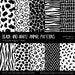 Black and White Digital Papers BUNDLE, Over 100 Digital Papers 12“x12 ...