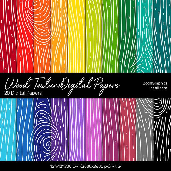 Wood Texture Digital Papers 20 Digital Papers 12x12 Tree - Etsy