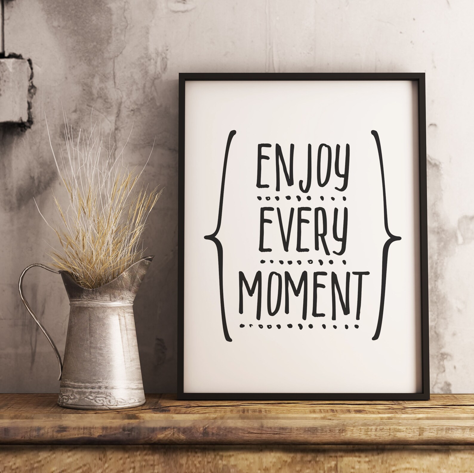 Enjoy Every Moment Printable Art Quote Inspirational & - Etsy