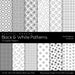 Black and White Digital Papers BUNDLE, Over 100 Digital Papers 12“x12 ...