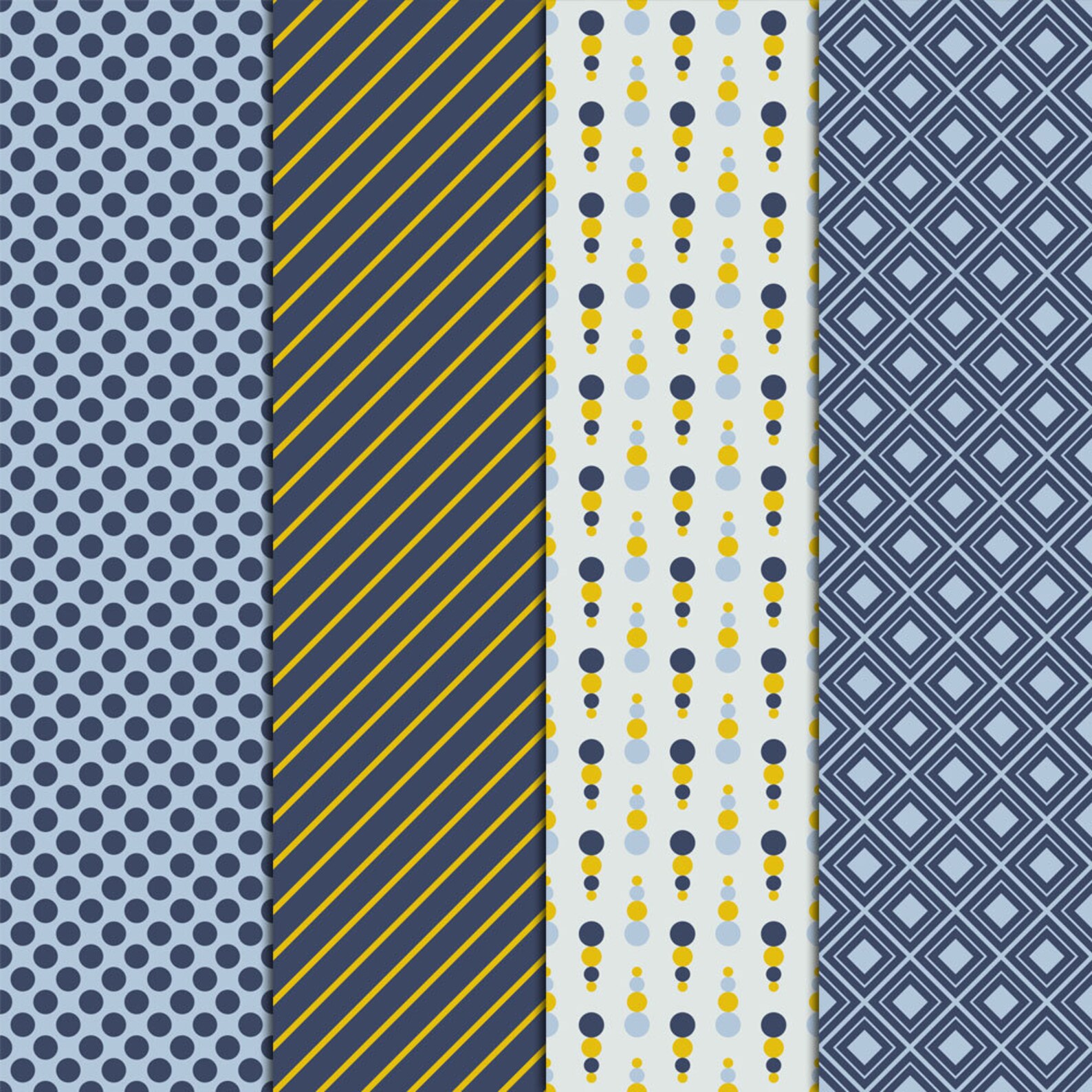 Rainy Day Geometric Patterns 20 Digital Papers 12x12 | Etsy