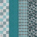 Teal & Silver Patterns, 20 Digital Papers 12x12, Seamless, Photoshop ...