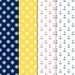 Nautical Patterns Red Blue & Yellow 20 Digital Papers - Etsy