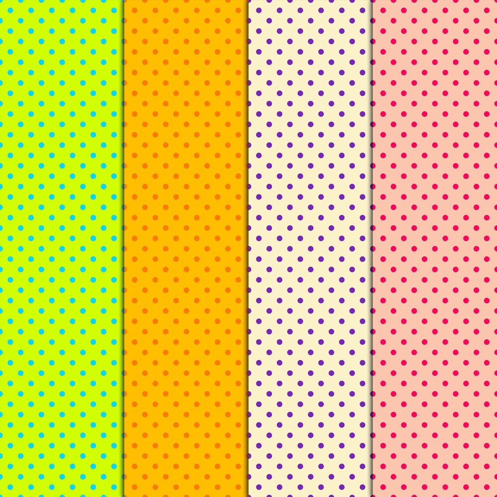 Vibrant Summer Colors Patterns, Neon Paper, 20 Digital Papers 12x12 ...