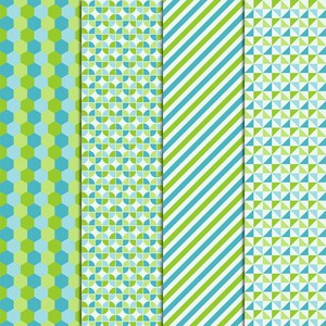 Blue and Green Patterns, 20 Digital Papers 12“x12“, Photoshop Pattern ...