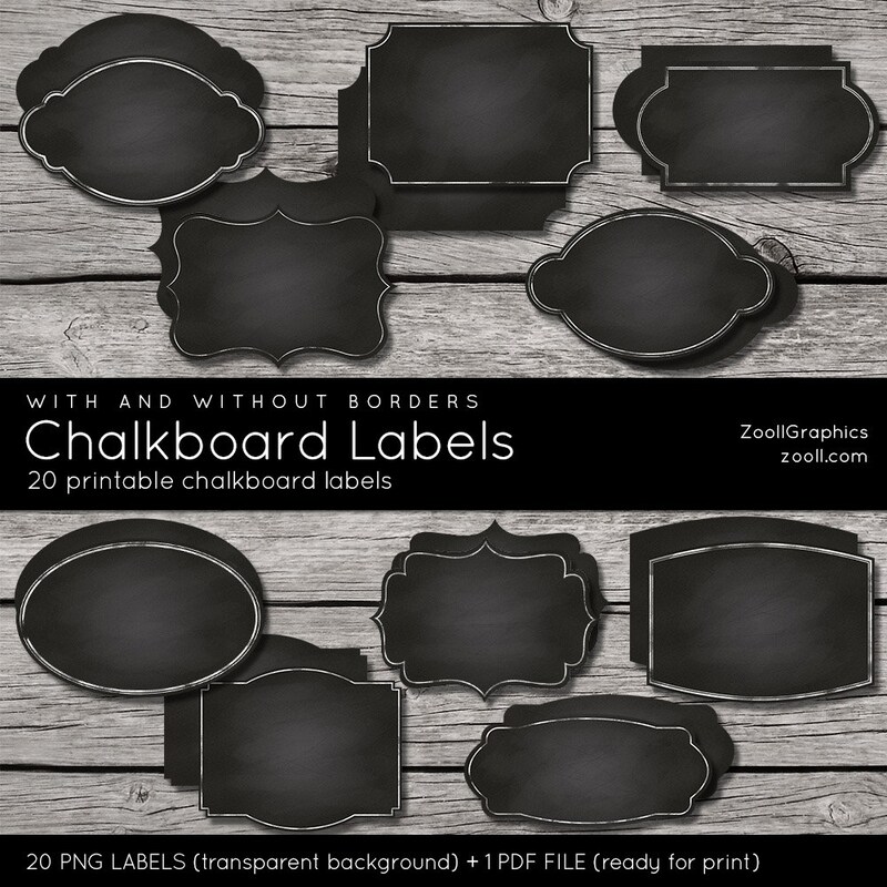 Chalkboard Label - Etsy