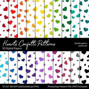Colorful Confetti Digital Papers BUNDLE, Over 130 Digital Papers 12“x12 ...