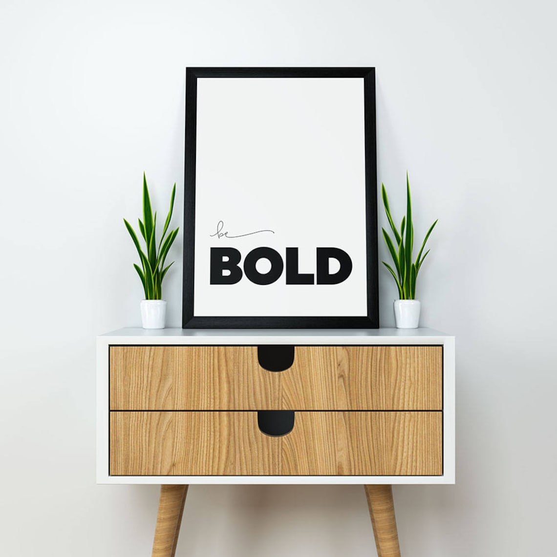 Be Bold Printable Art Quote Motivational Typography Print | Etsy