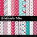 Be My Valentine BUNDLE, Over 150 Digital Papers, 12"x12", Romantic ...