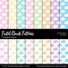 Pastel Clouds Patterns, 16 Digital Papers 12x12, Seamless Patterns, PAT ...
