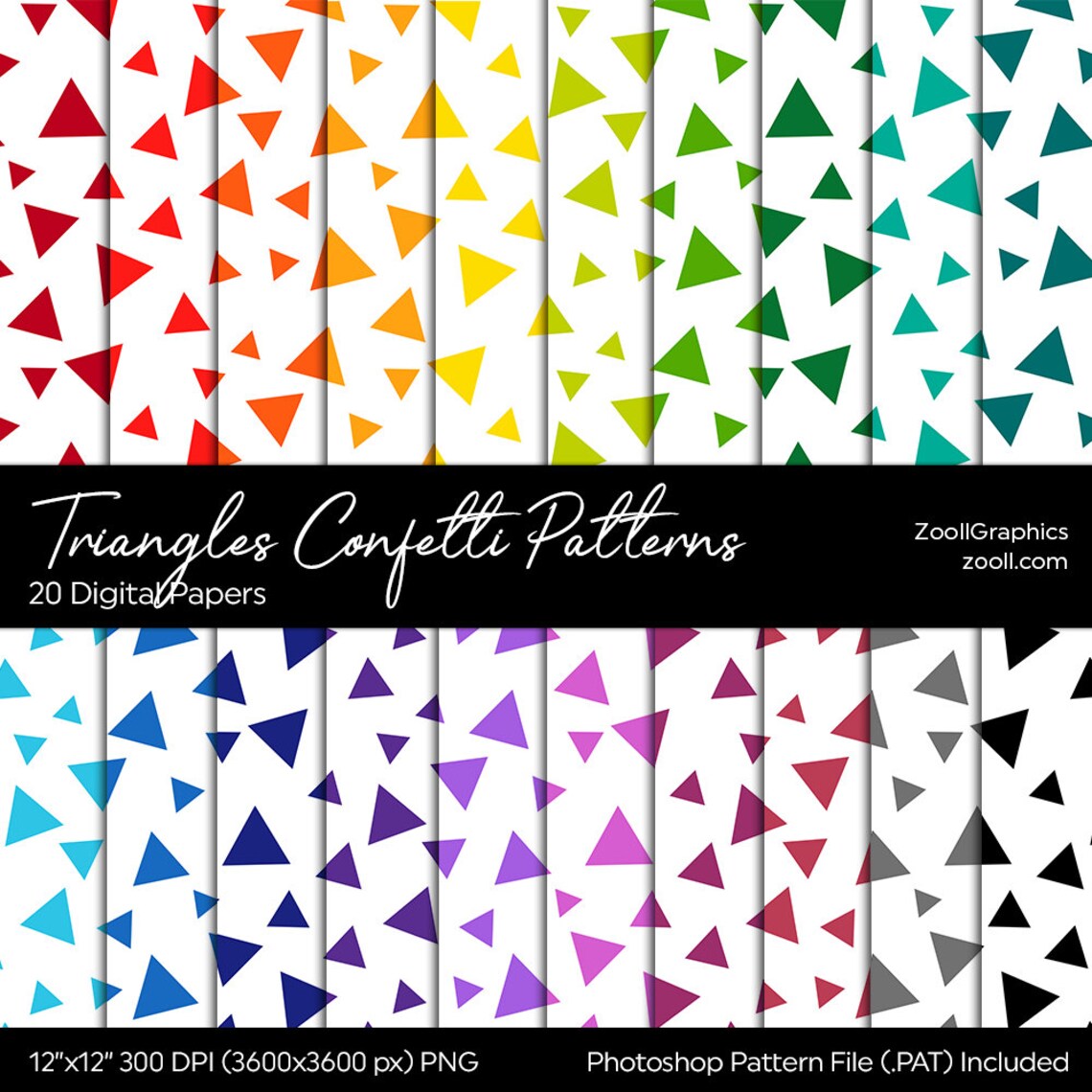 Colorful Confetti Digital Papers BUNDLE Over 130 Digital | Etsy