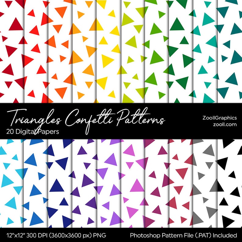 Colorful Confetti Digital Papers BUNDLE Over 130 Digital | Etsy
