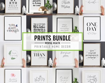 Digital Prints BUNDLE 16 Posters Printable Quotes Wall Art | Etsy