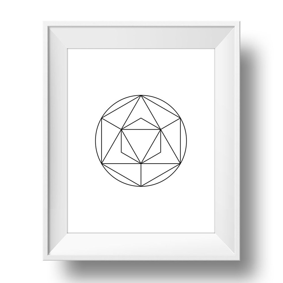 Set of 4 Geometric Prints Abstract Art Modern Minimalistic - Etsy