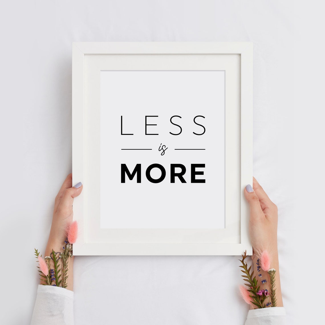 Less is More Printable Wall Art Minimalist Poster - Etsy
