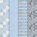 Baby Blue & Silver Patterns 20 Digital Papers 12x12 Baby - Etsy