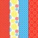 Yellow, Red and Blue Patterns, Primary Colors, Colorful, 20 Digital ...