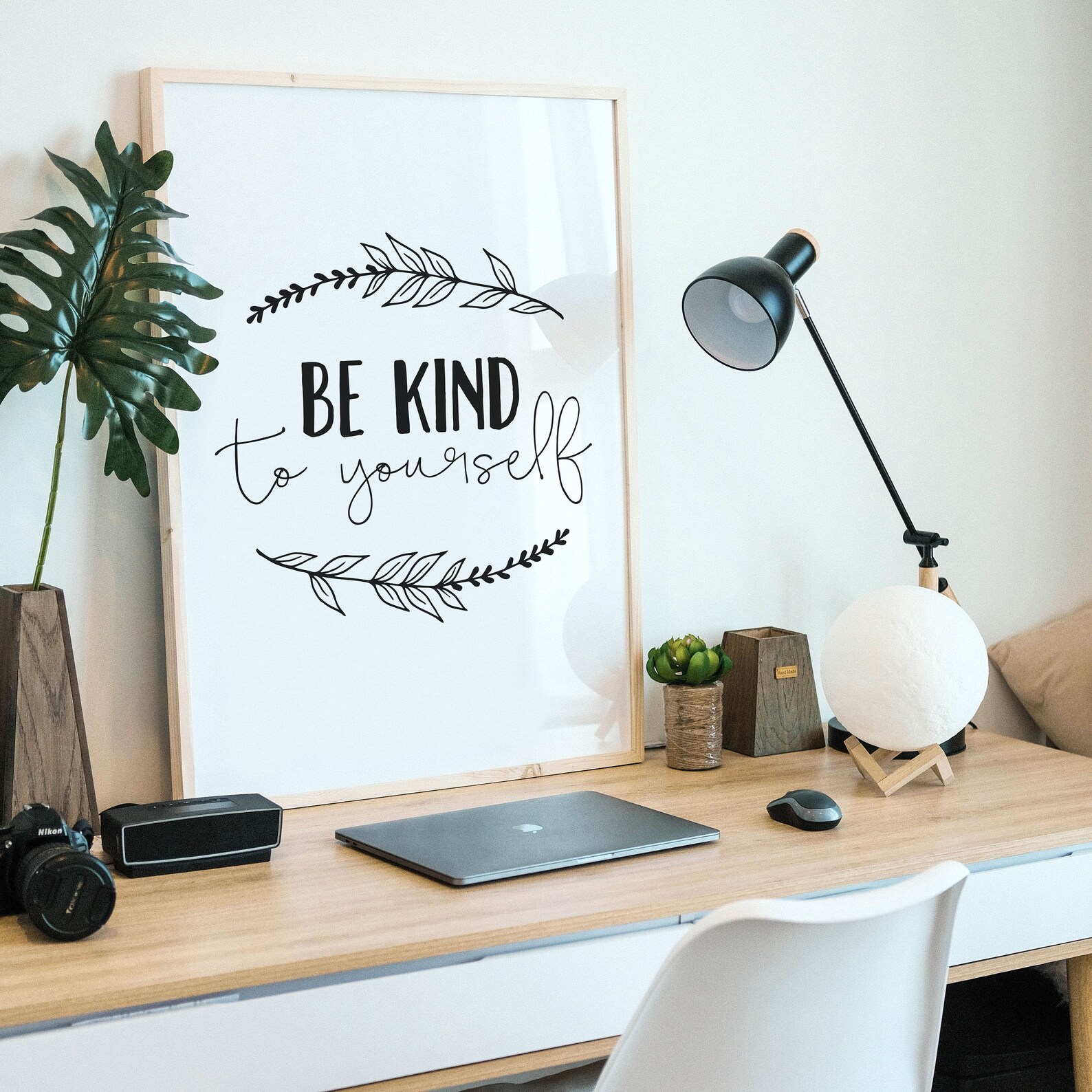 Be Kind to Yourself, Printable Wall Art Quote, Inspirational Saying ...