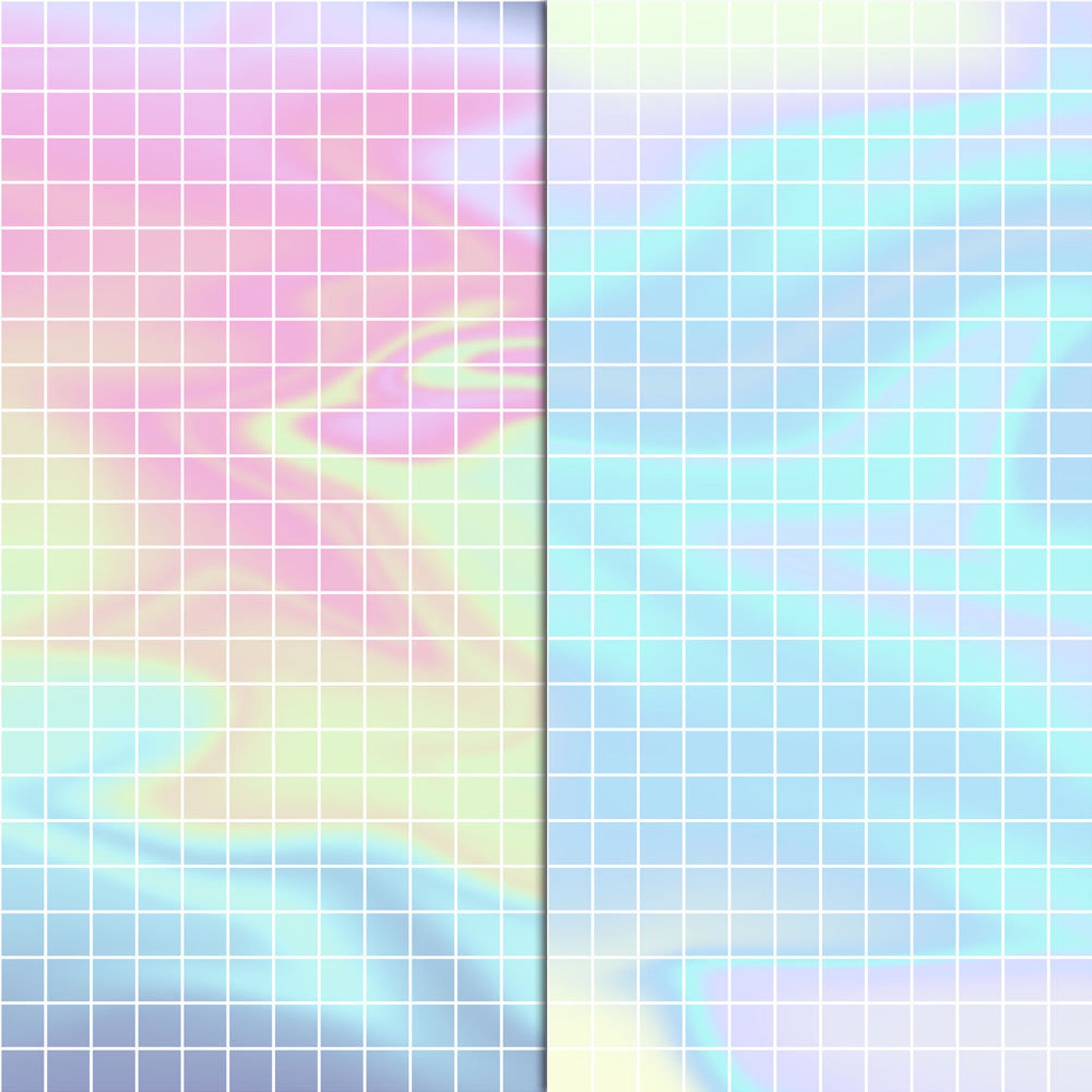 Holographic Grid Digital Papers 10 Digital Papers 12x12 - Etsy