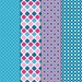 Pink and Blue Patterns, 20 Digital Papers 12x12, Pattern File PAT ...