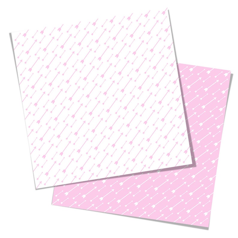 Pastel Hearts and Arrows Patterns 32 Digital Papers 12x12 - Etsy