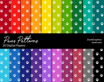 Polka Dots Patterns, 20 Digital Papers 12x12, PAT File Included ...
