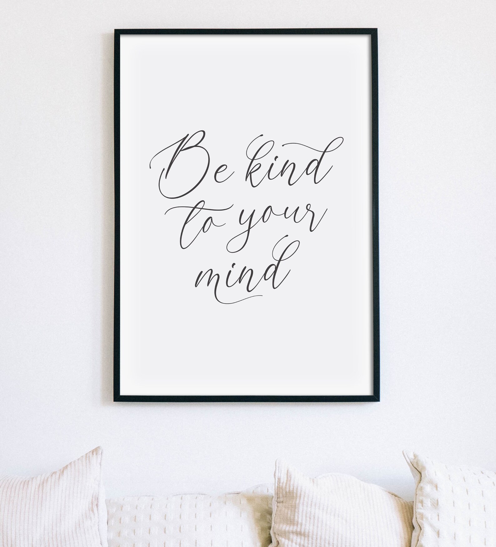 Be Kind to Your Mind Printable Wall Art Bedroom Poster Self | Etsy