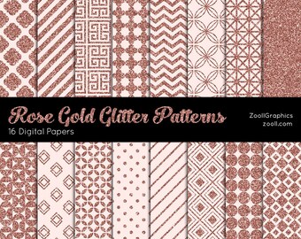 Modern Pastel Patterns, 12 Digital Papers 12x12, Photoshop Pattern File ...