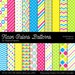 Neon Colors Patterns 20 Digital Papers 12x12 Photoshop - Etsy
