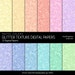 Glitter Texture Digital Papers – Pastel Colors, Scrapbooking Papers ...