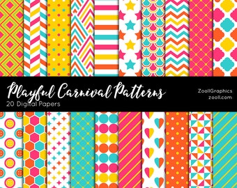 Teal & Silver Patterns 20 Digital Papers 12x12 - Etsy