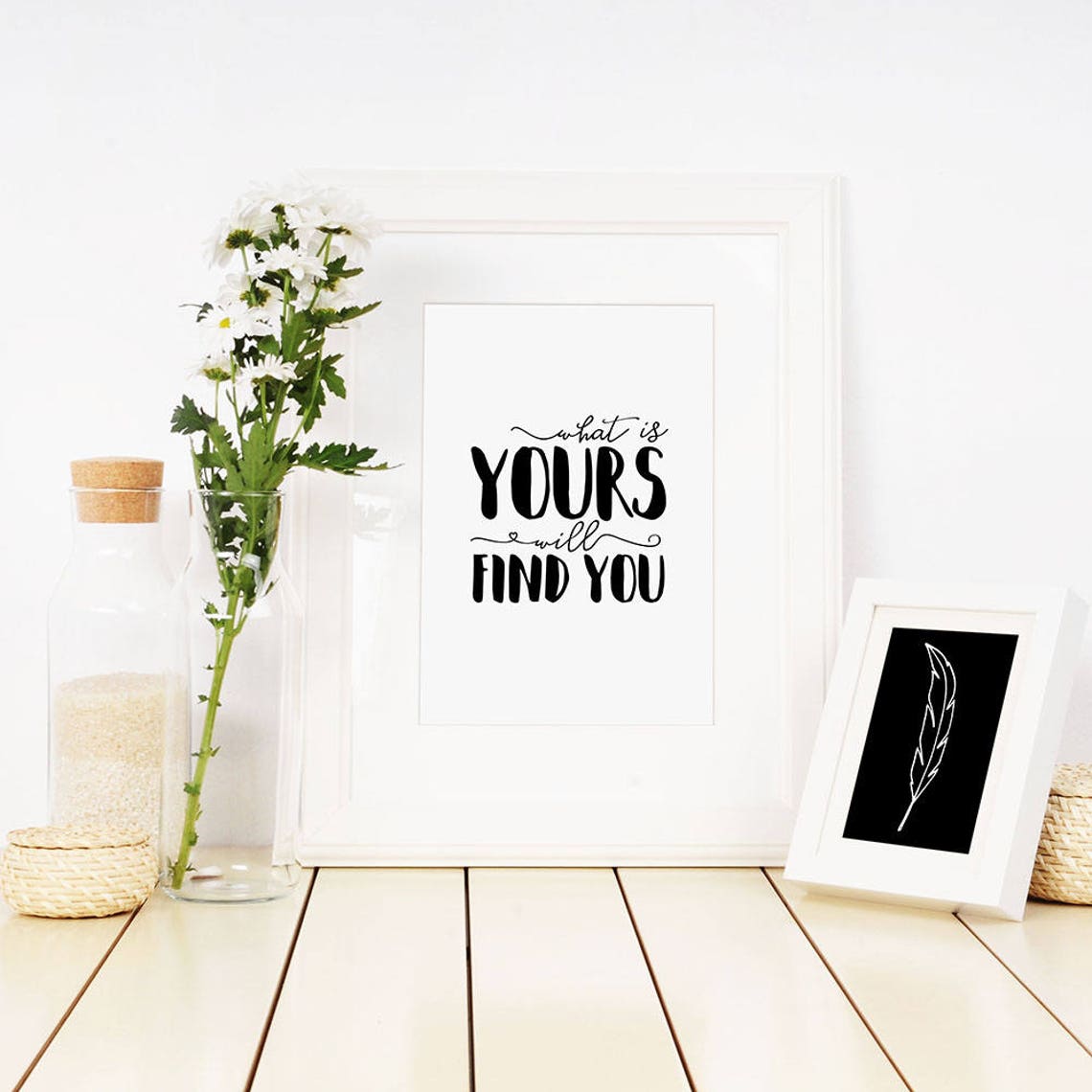 What is Yours Will Find You Printable Wall Art Bedroom | Etsy