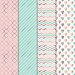 Pink, Mint & Rose Gold Patterns, 20 Digital Papers 12“x12“, Photoshop ...