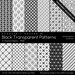 Black and Transparent Digital Papers BUNDLE, Over 100 Digital Papers ...