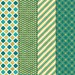 Turquoise and Gold Patterns 16 Digital Papers 12x12 - Etsy