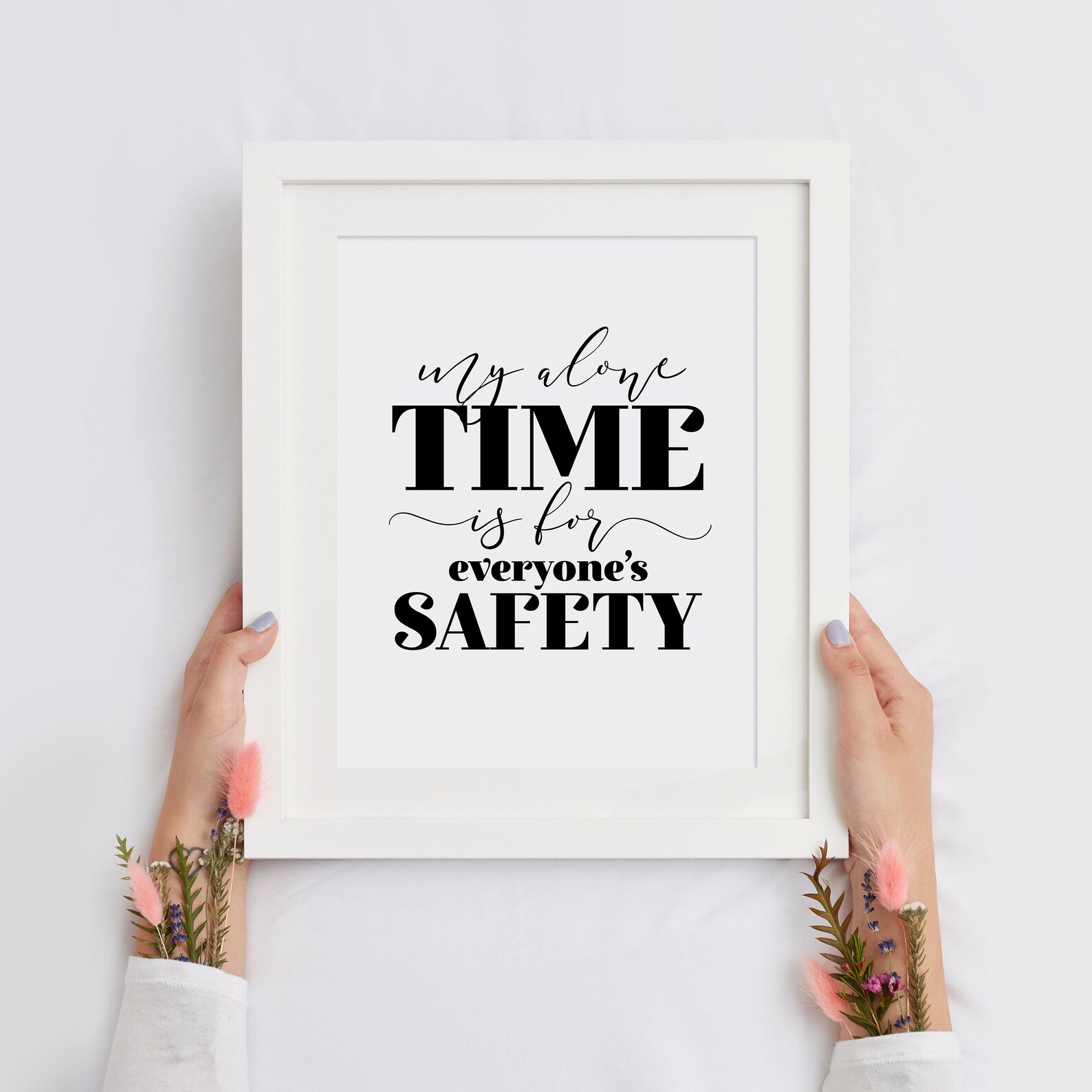 My Alone Time is for Everyone's Safety Printable Art - Etsy