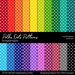 Polka Dots Patterns, 20 Digital Papers 12“x12“, PAT File Included ...