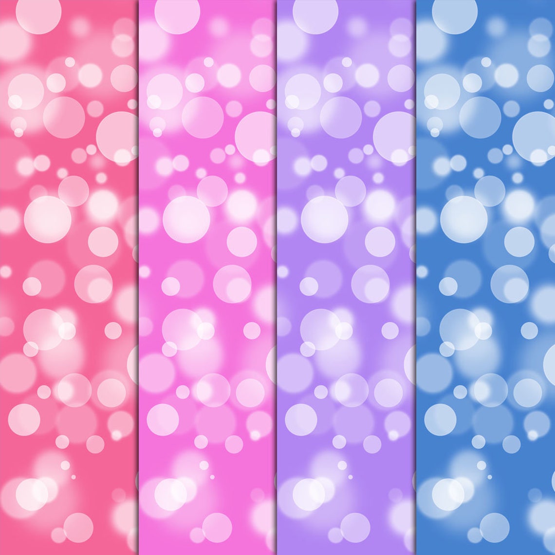 Rainbow Bokeh Digital Papers Colorful Bokeh Sparkling Lights - Etsy
