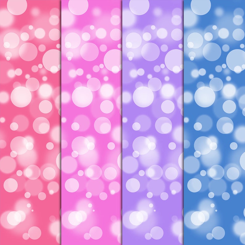 Rainbow Bokeh Digital Papers Colorful Bokeh Sparkling Lights - Etsy