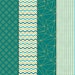 Turquoise and Gold Patterns 16 Digital Papers 12x12 - Etsy