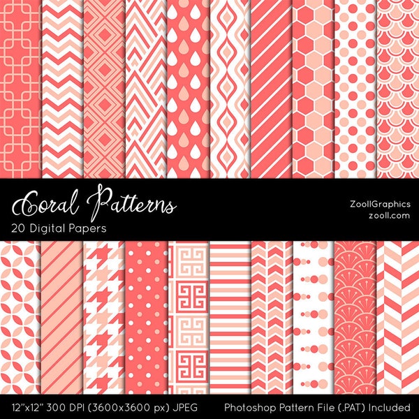 Coral Papers - Etsy